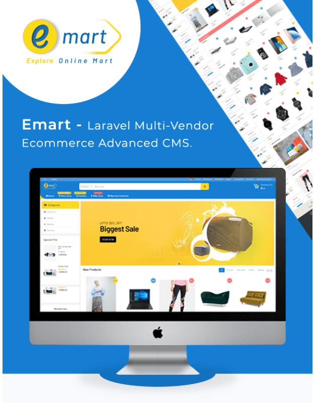 emart – Laravel Multi-Vendor Ecommerce Advanced CMS – Elitedigipro.com
